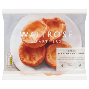Waitrose Frozen 4 Large Yorkshire Puddings | Waitrose & Partners